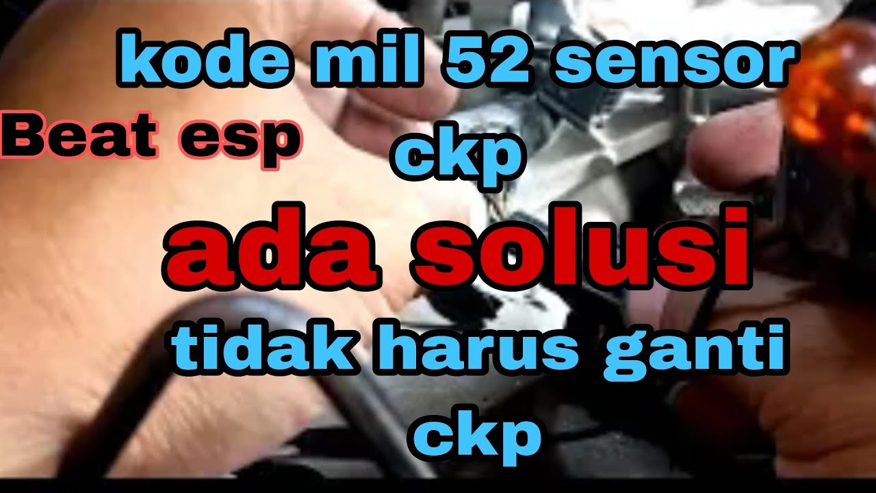 honda beat f1, esp kode mil 52 sensor ckp - YouTube