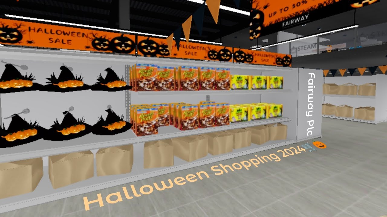 Halloween Shopping at Fairway PLC 2024🛒🎃 #roblox #shopping #halloween # ...