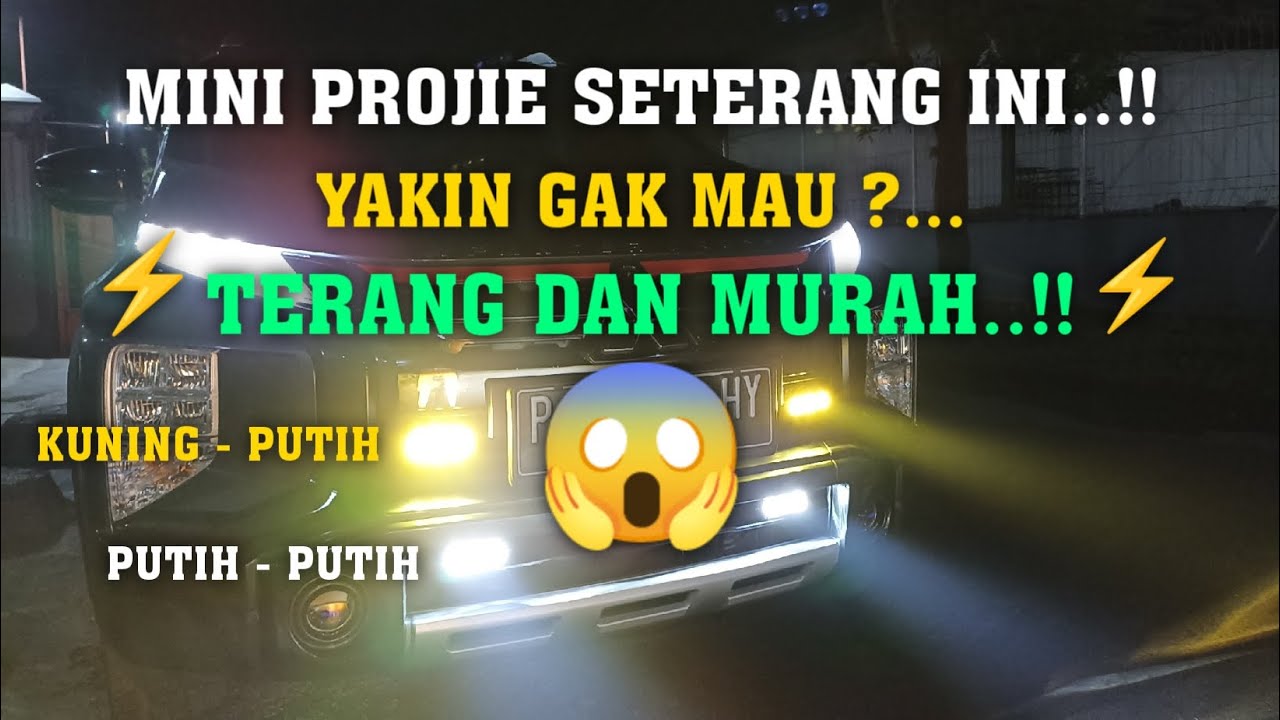 MINI PROJIE SUPER TERANG MURAH - YouTube
