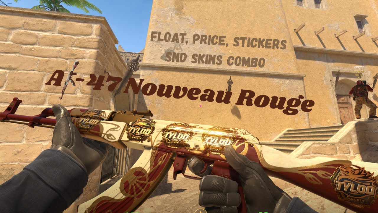 AK-47 Nouveau Rouge – Insane Sticker Combo & Clean Float 🔥 - YouTube