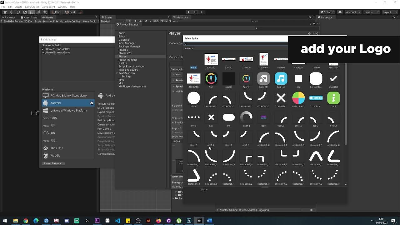 HOW TO ADD SPLASH SCREEN IN UNITY - YouTube