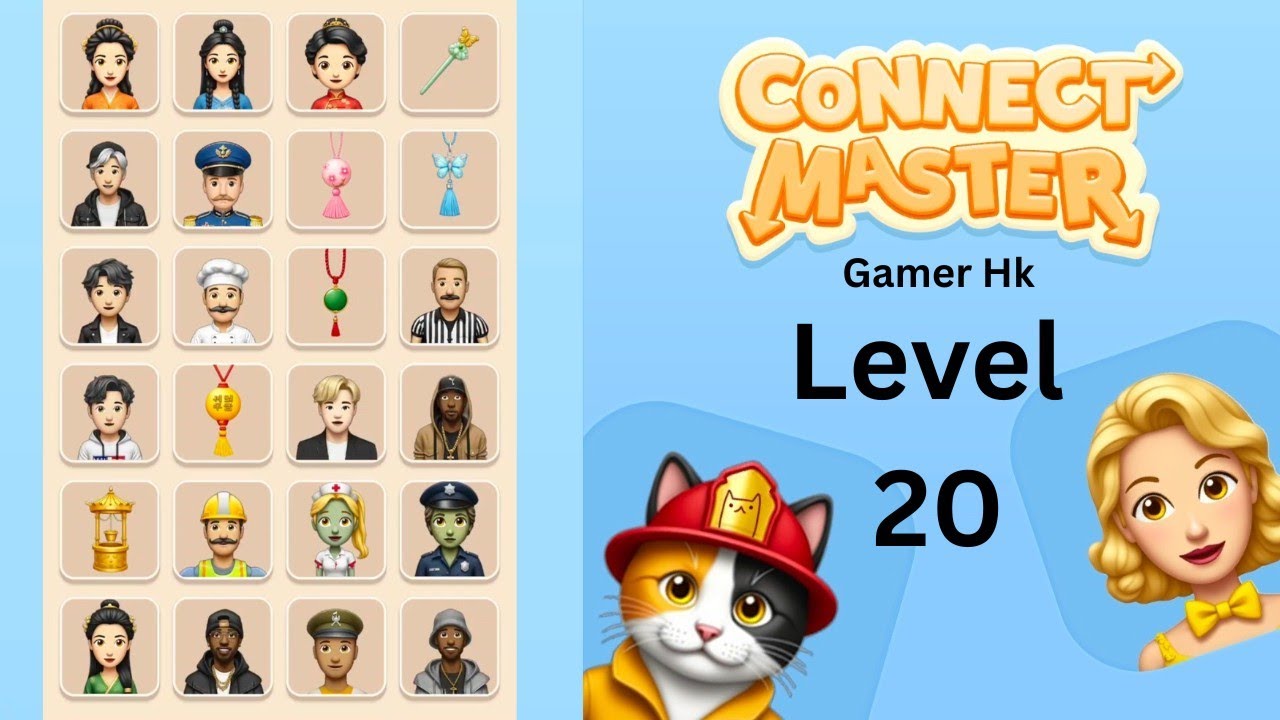 Connect Master level 20 hard level Walkthrough Solution - YouTube