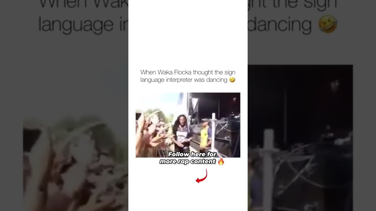 When Waka flocka mistakes your #sign #language for #dancing hahaha 🤣 # ...