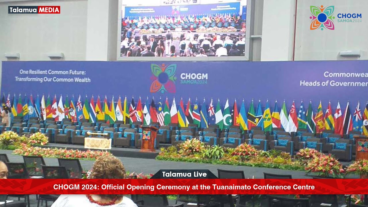 CHOGM 2024: Official Opening Ceremony at the Tuanaimato Conference ...