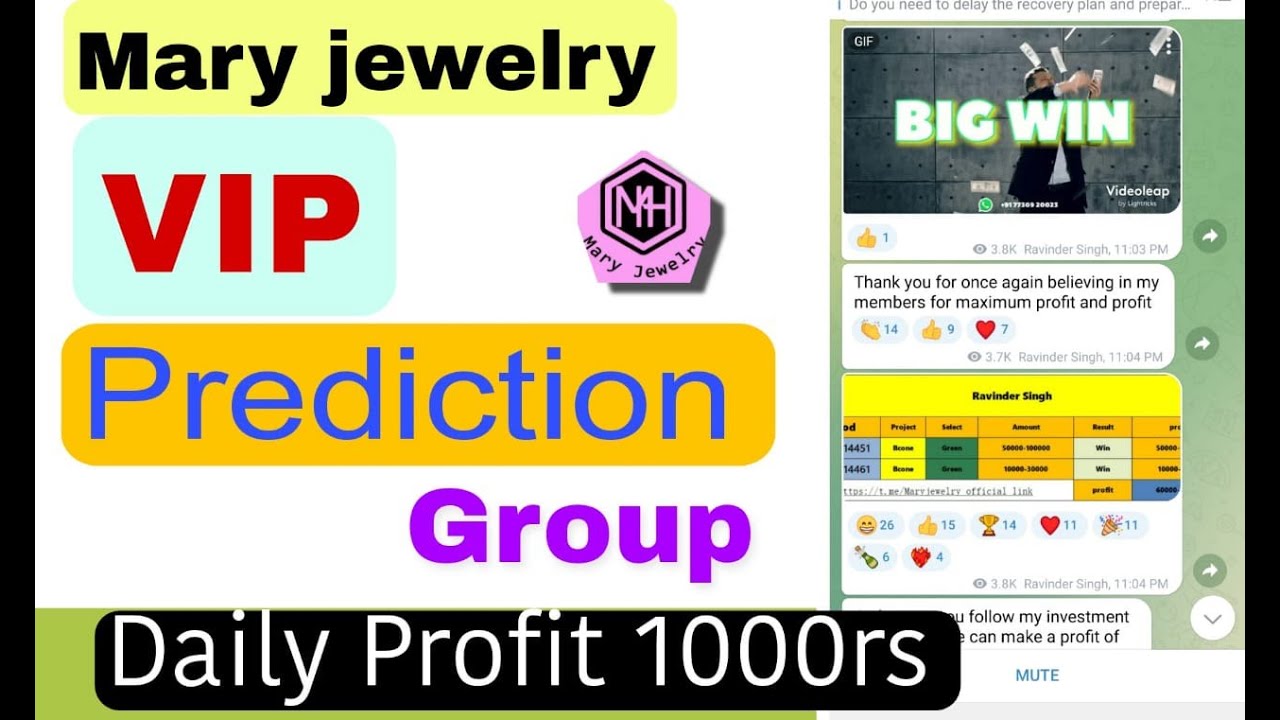 VIP GROUP MARY JEWELRY APP || VIP PREDICTION MARY JEWELRY - YouTube