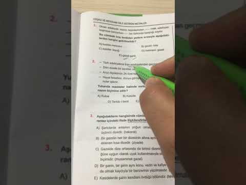 divan edebiyatı nazım biçimleri