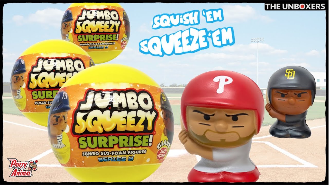 Major League Baseball Jumbo Squeezy Surprise! Series 3 Giant Capsules ...