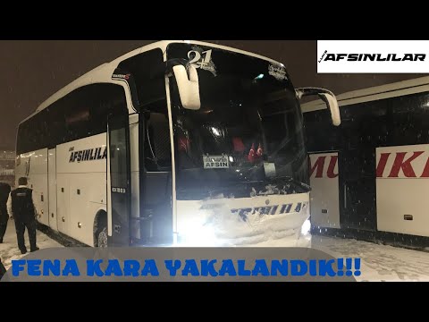 LÜKS AFŞİNLİLER OTOBÜS VİDEOSU|KARLI YOLLARDA OTOBÜSLE YOLCULUK|TRAVEGO İLESEYAHAT ESENLEROTOGAR