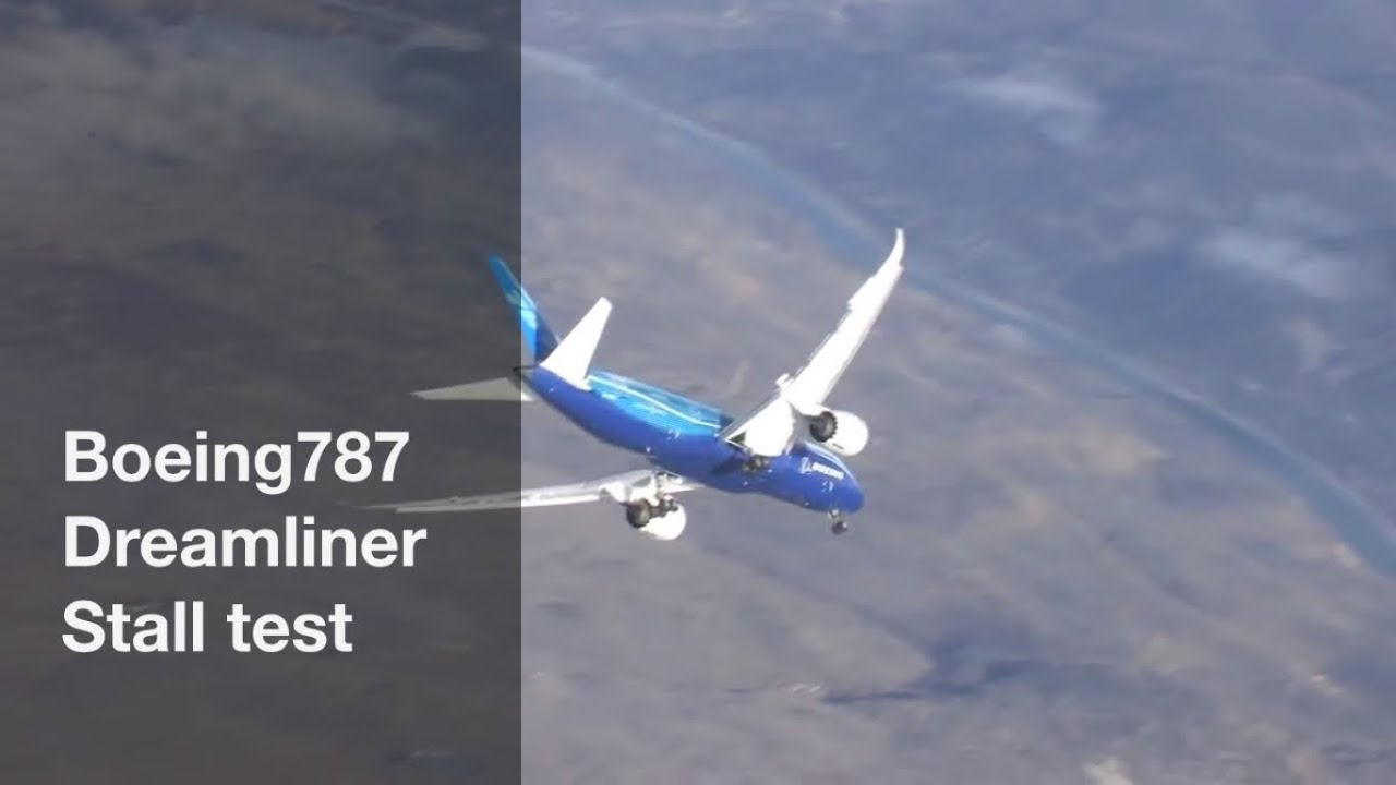 787 Dreamliner Stall test - YouTube