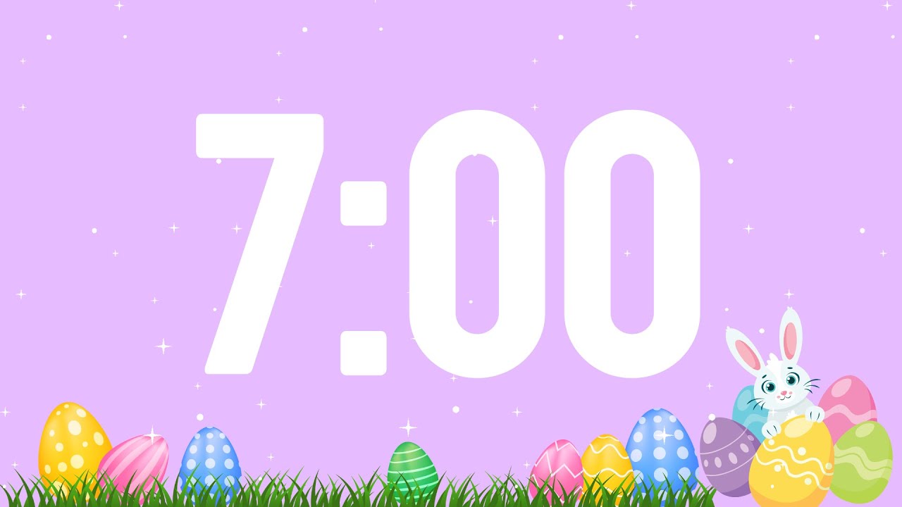 Easter 7 Minute Timer | Classroom Timer | Bunny Timer | Spring Countdown | Easter Egg Countdown ...