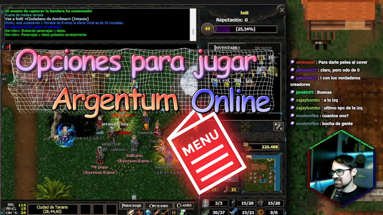 Recorriendo opciones para jugar 🧙‍♂️🪄 Argentum Online 2024 - YouTube