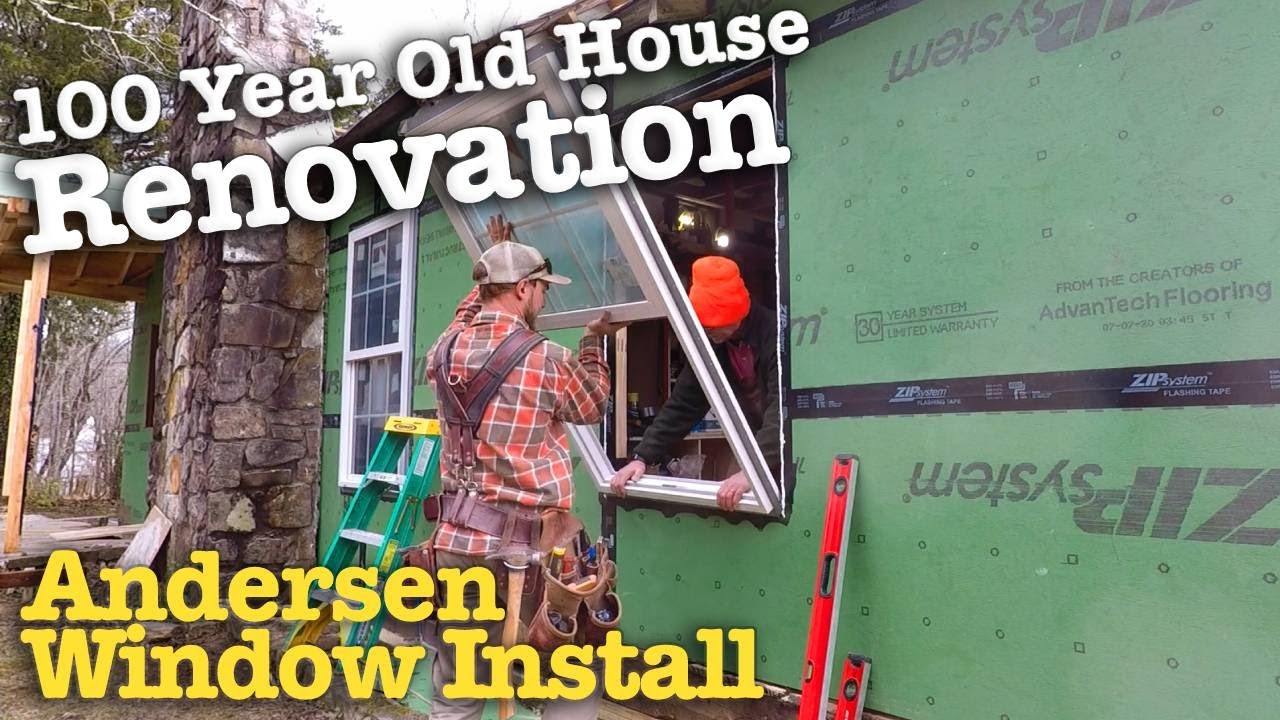 Andersen Window Installation - 100 Year Old House Renovation #7 - YouTube