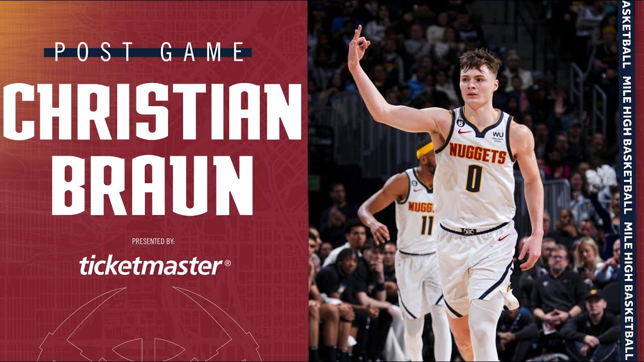 Nuggets Postgame Media: Christian Braun | MEM vs. DEN - YouTube