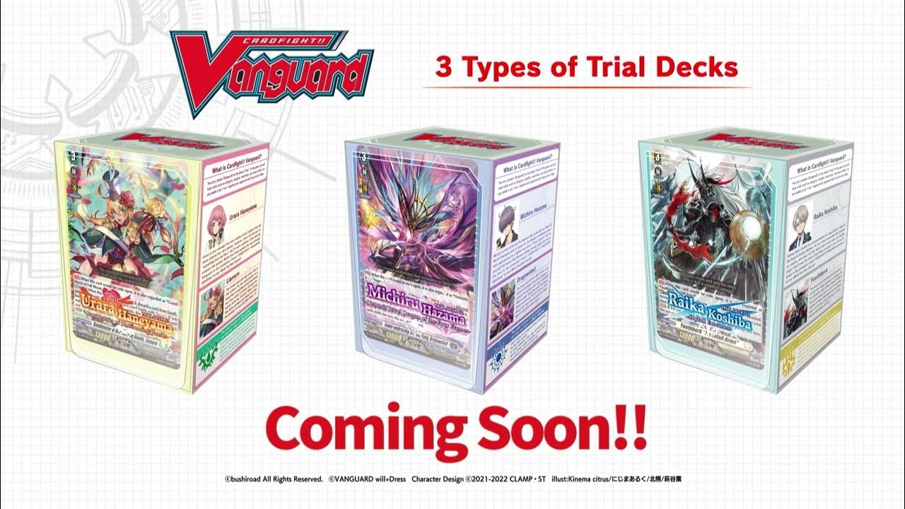 Cardfight!! Vanguard Trial Deck 01, 02 & 03 - YouTube