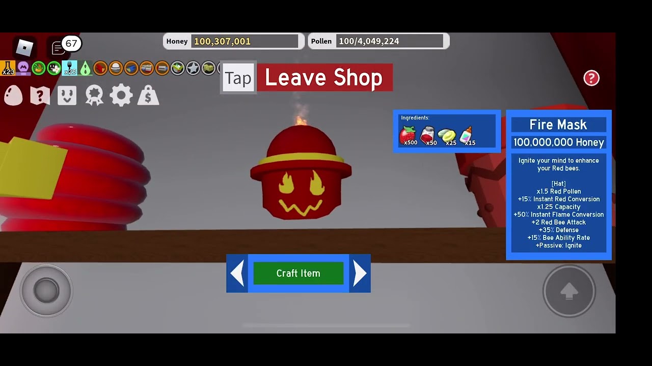 Getting Fire Mask (BEE SWARM SIMULATOR) - YouTube