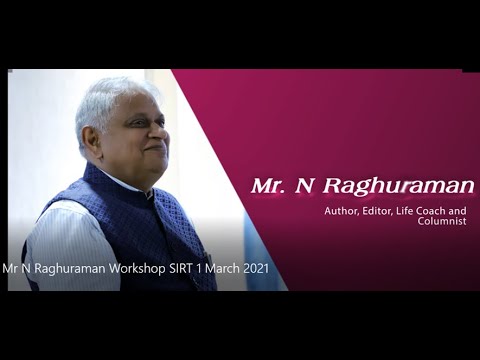 N Raghuraman, Management Guru shared the Management Funda with ...