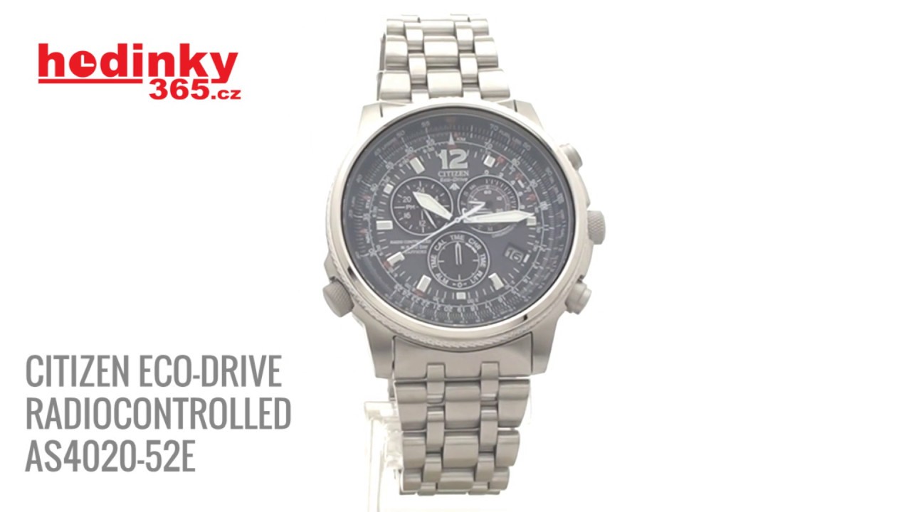 CITIZEN ECO DRIVE RADIOCONTROLLED AS4020 52E - YouTube