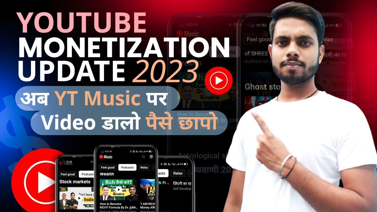 YouTube New Monetization Update 2023 🤑 | अब YT Music से भी Earnings ...