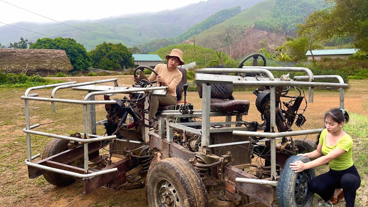 BUILDING A BIG OFF-ROAD SPORTS VEHICLE nearing completion of chassis ...
