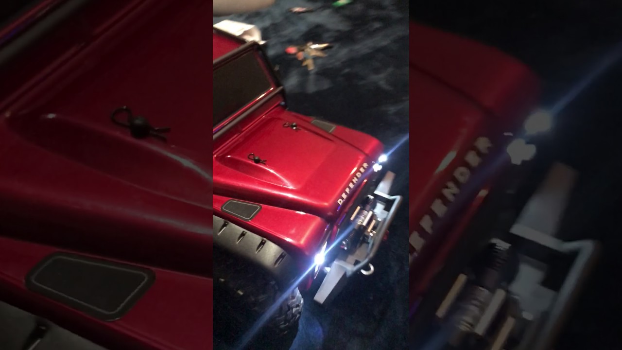 Update on my Traxxas TRX4 defender light mod and winch added PT.2 ...