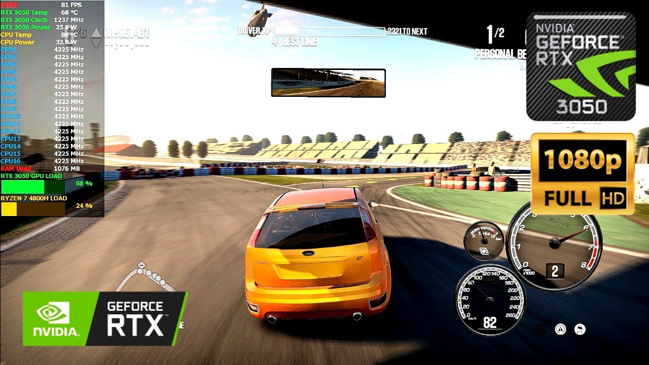 NFS Shift 2 Unleashed - 1080p FHD 60FPS Gameplay On The NVIDIA RTX 3050 ...