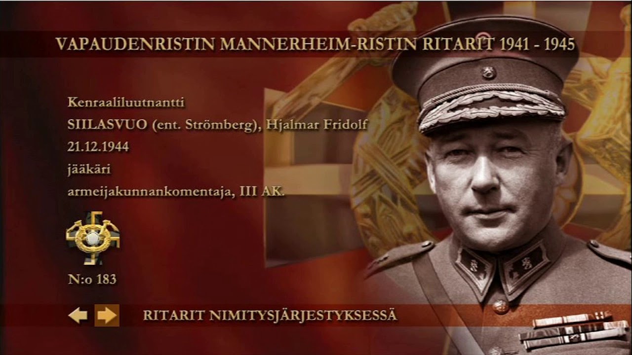 Mannerheim-ristin ritarit nro:t 181 - 191 - YouTube