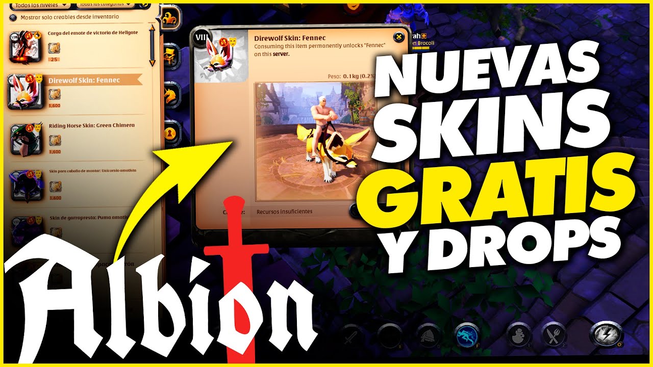 NUEVAS SKINS GRATIS Y NUEVOS DROPS DE TWITCH 🔥 Albion Online Español ...