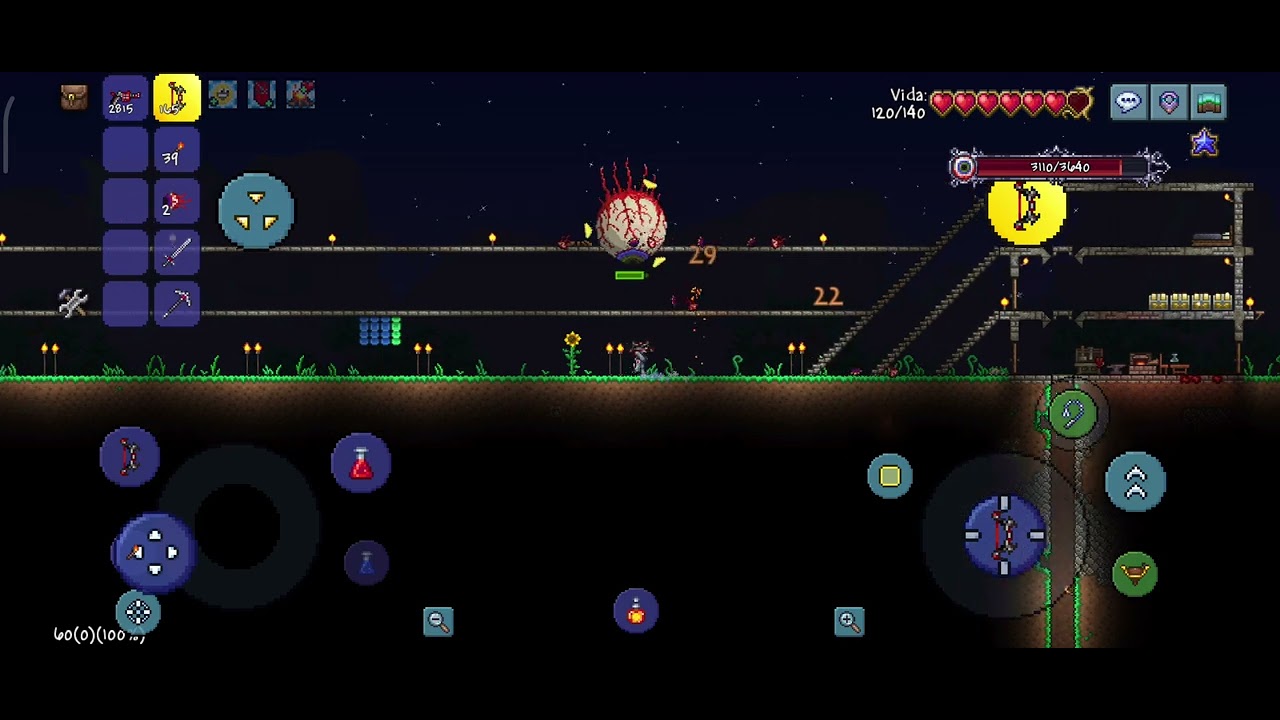 passando o carro no olho #terraria - YouTube