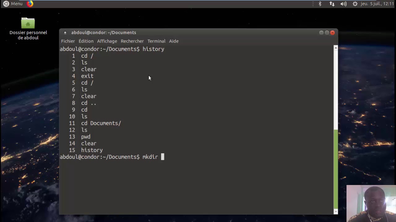Les commandes de base sous linux partie1 - YouTube