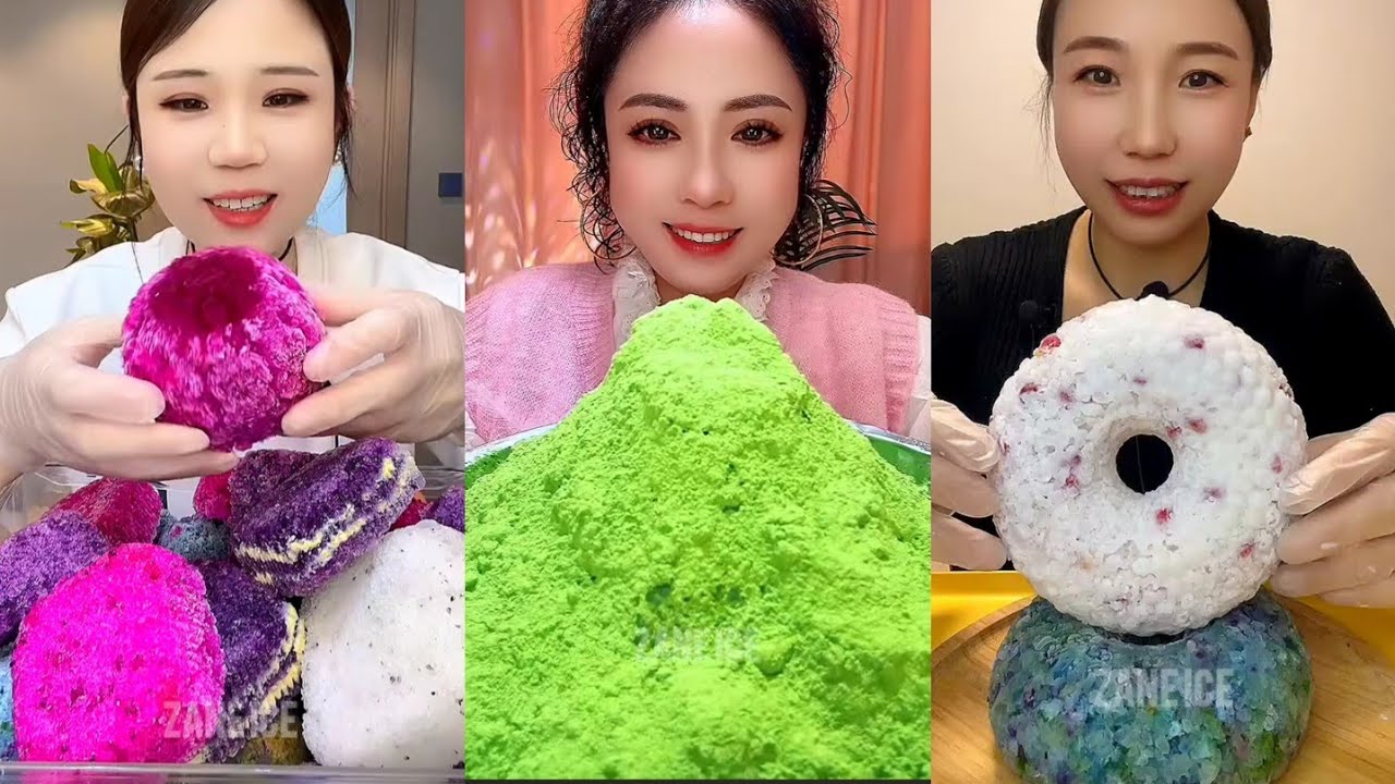 ICE TODAY|| LATEST MATCHA ICE EATING ASMR WITH OTHER TOPPINGS - YouTube
