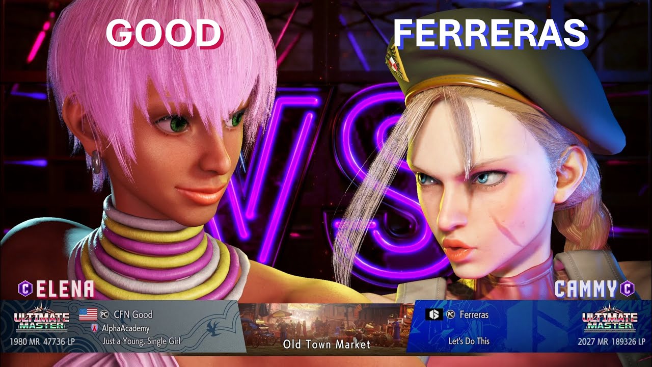 SF 6 ⚔ GOOD (Elena) 🆚 FERRERAS (Cammy) ⚔ Master Level Gameplay - YouTube