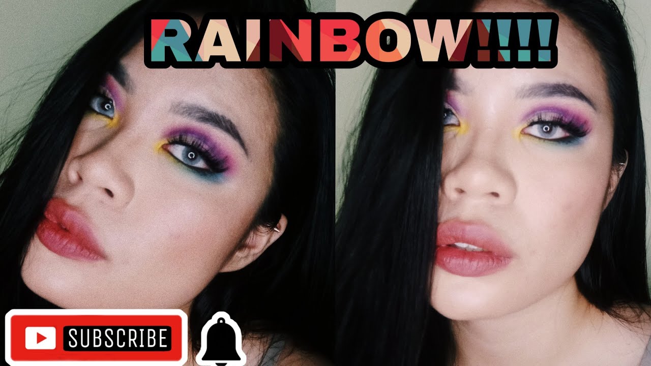 RAINBOW INSPIRED MAKEUP LOOK || A TUTORIAL - YouTube
