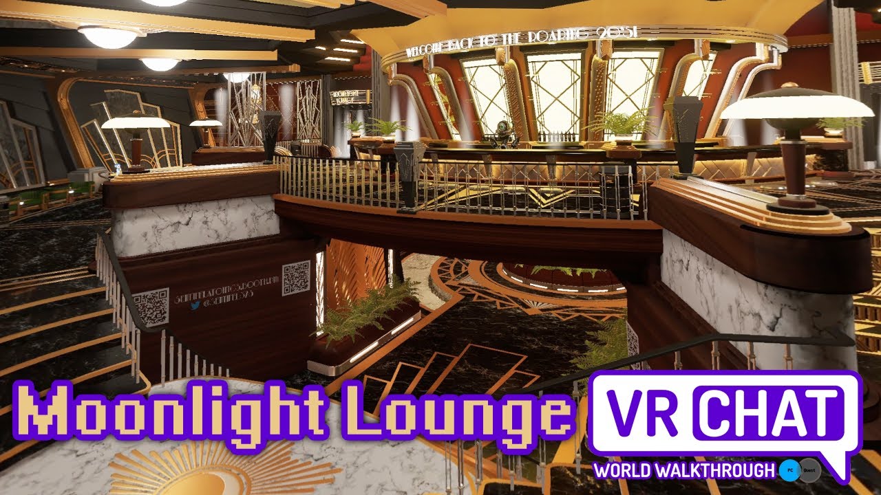 Moonlight Lounge - VRChat World Walkthrough - YouTube