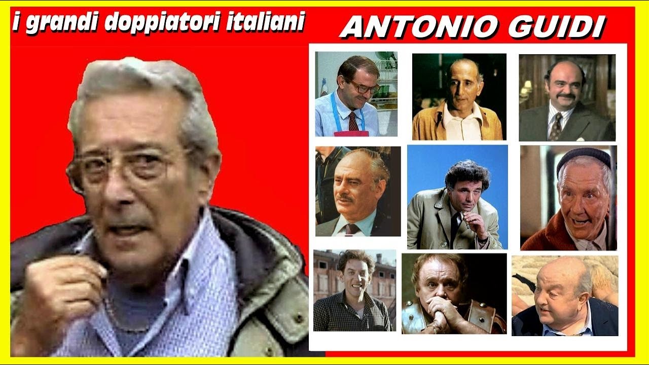 ANTONIO GUIDI i grandi doppiatori italiani - YouTube