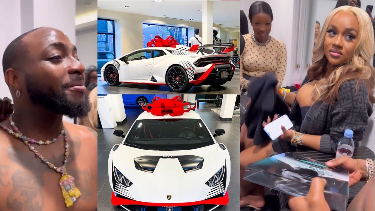 Davido Surprise Chioma as he Buy her a Lamborghini Worth 200 Million as ...