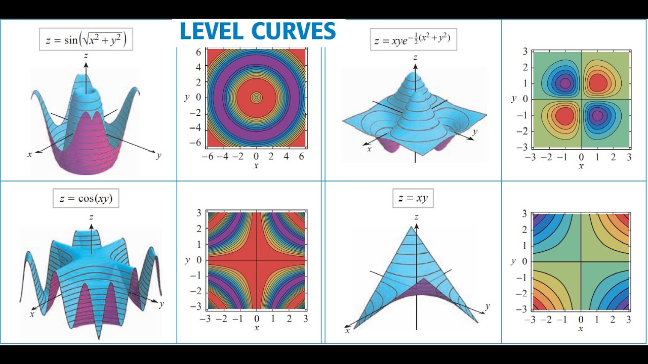 Multivariable Calculus Ex 13 1 Qs 51 56 What Are Level Curves How