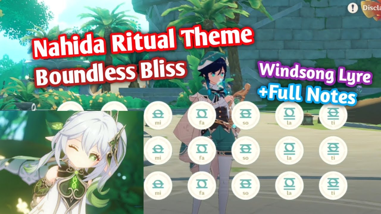 Nahida Theme "Boundless Bliss" (Nahida Pull Ritual) | Genshin Windsong Lyre - YouTube