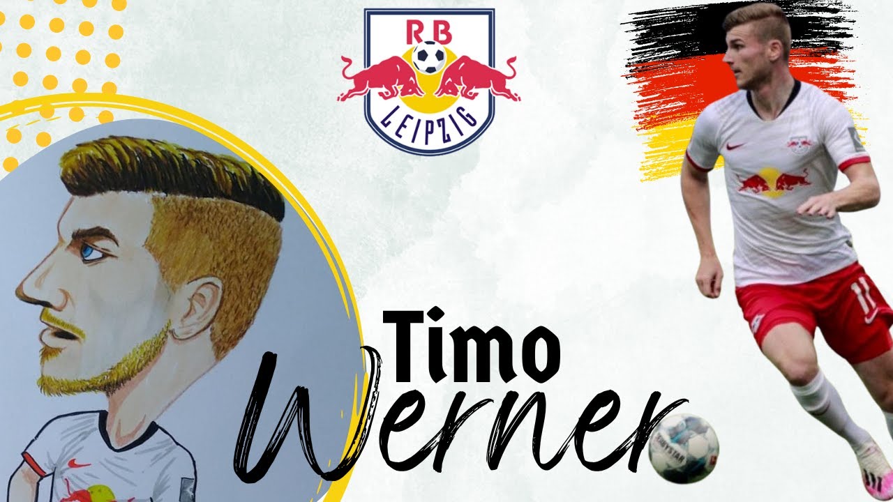 Football Player Caricature TIMO WERNER | Famous Football Player - YouTube