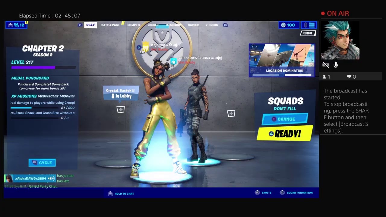 Solo duos grind fortnite itzjordbtw's Live PS4 stream YouTube channel ...