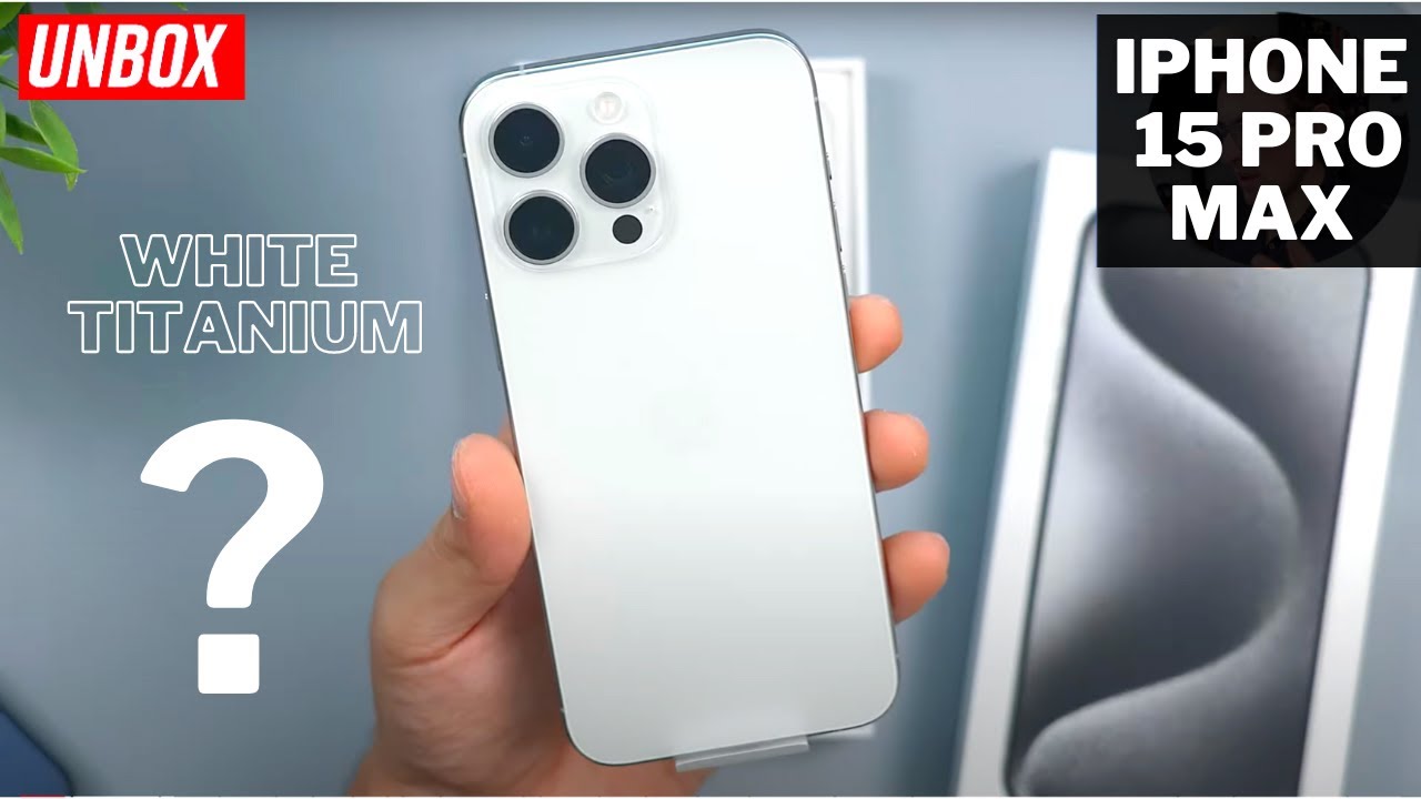 iPhone 15 Pro Max White Titanium Unboxing and Comparison with 14 Pro ...