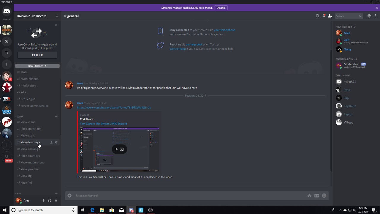 The Division 2 Pro discord All Platforms! - YouTube