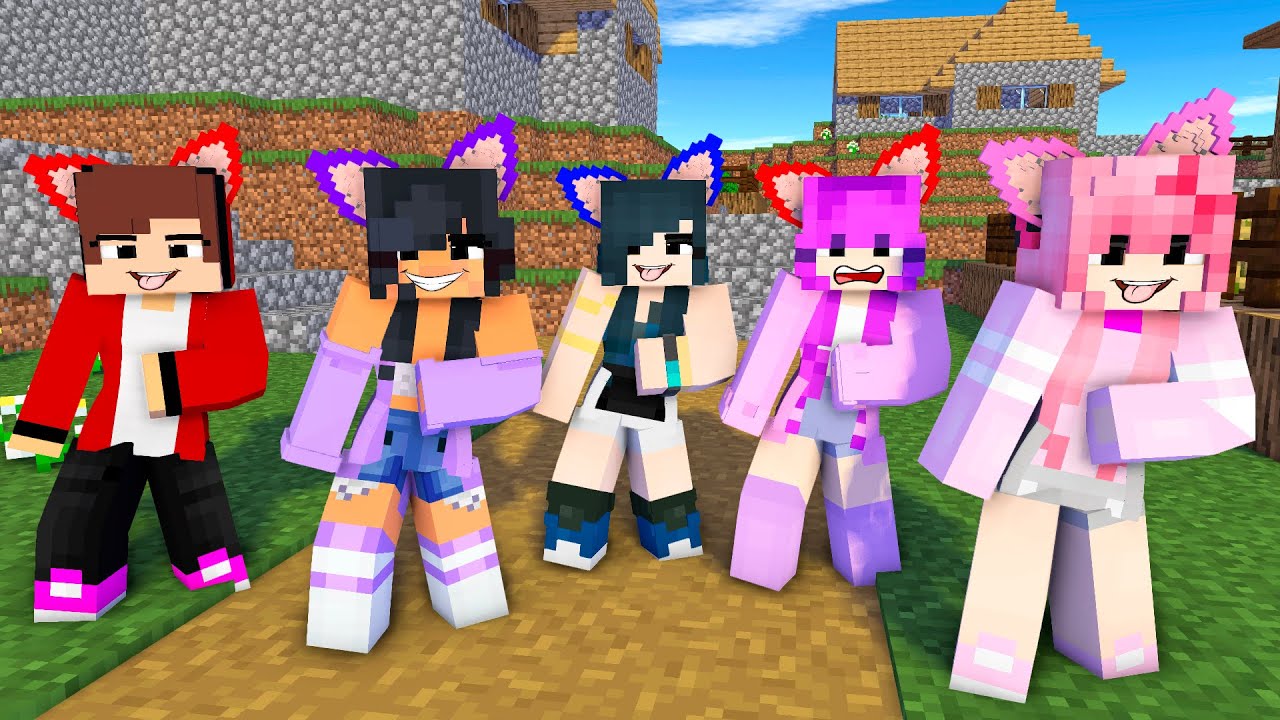 simple dimple rich kids aphmau girlfriends crew - minecraft animation ...