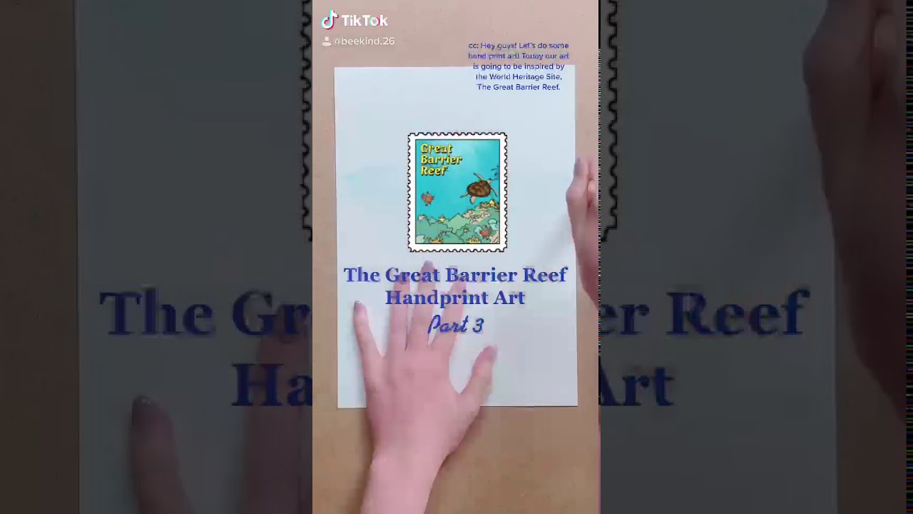 The Great Barrier Reef Handprint Art for Kids (Part 3) - YouTube