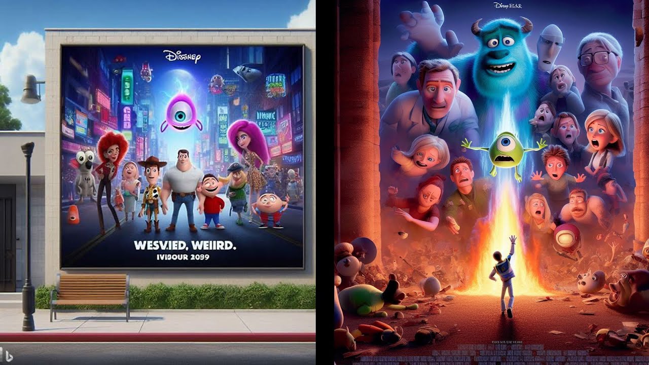 PIXAR POSTERS that Are WEIRD??? - YouTube