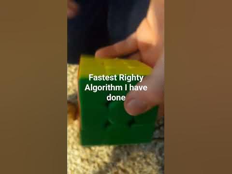Righty Algorithm Personal Best - YouTube