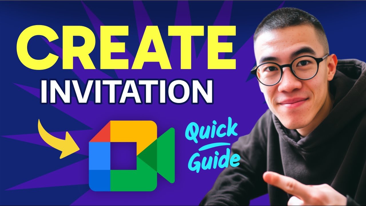 How to CREATE a Google Meet INVITATION (Step by Step) 2025 - YouTube