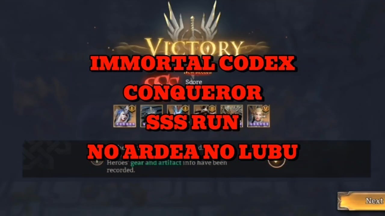 IMMORTAL CODEX CONQUEROR SSS RUN | WATCHER OF REALMS - YouTube