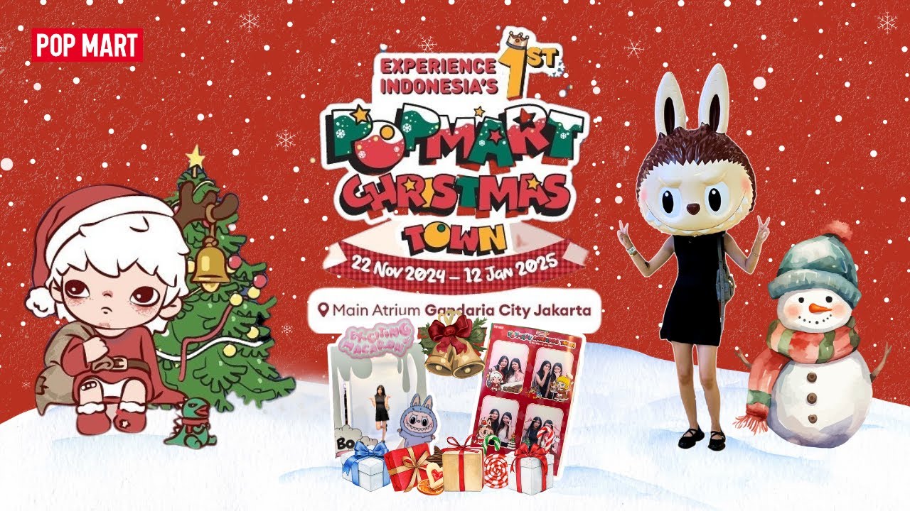 POPMART CHRISTMAS TOWN 2024 PERTAMA KALI DI INDONESIA | VLOG - YouTube