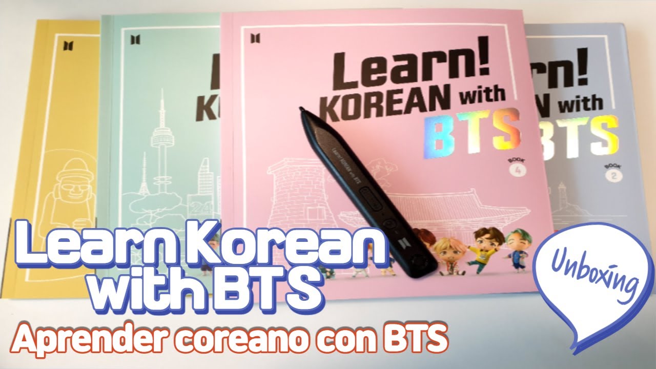 Learn Korean with BTS Unboxing + Aprender coreano con BTS - YouTube