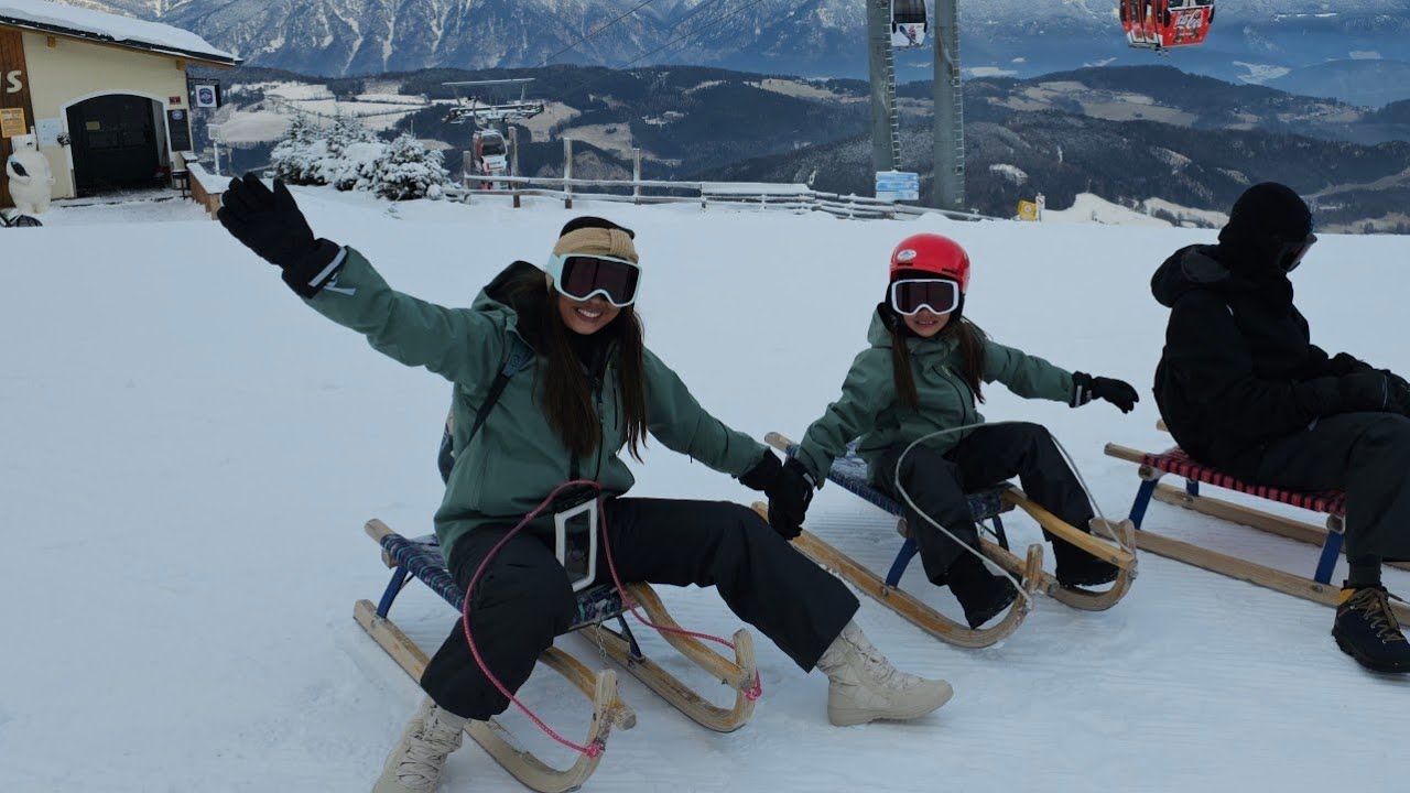 Raw video 3 km Traditional Toboggan Ride | Hirschenkogel Ski Resort ...